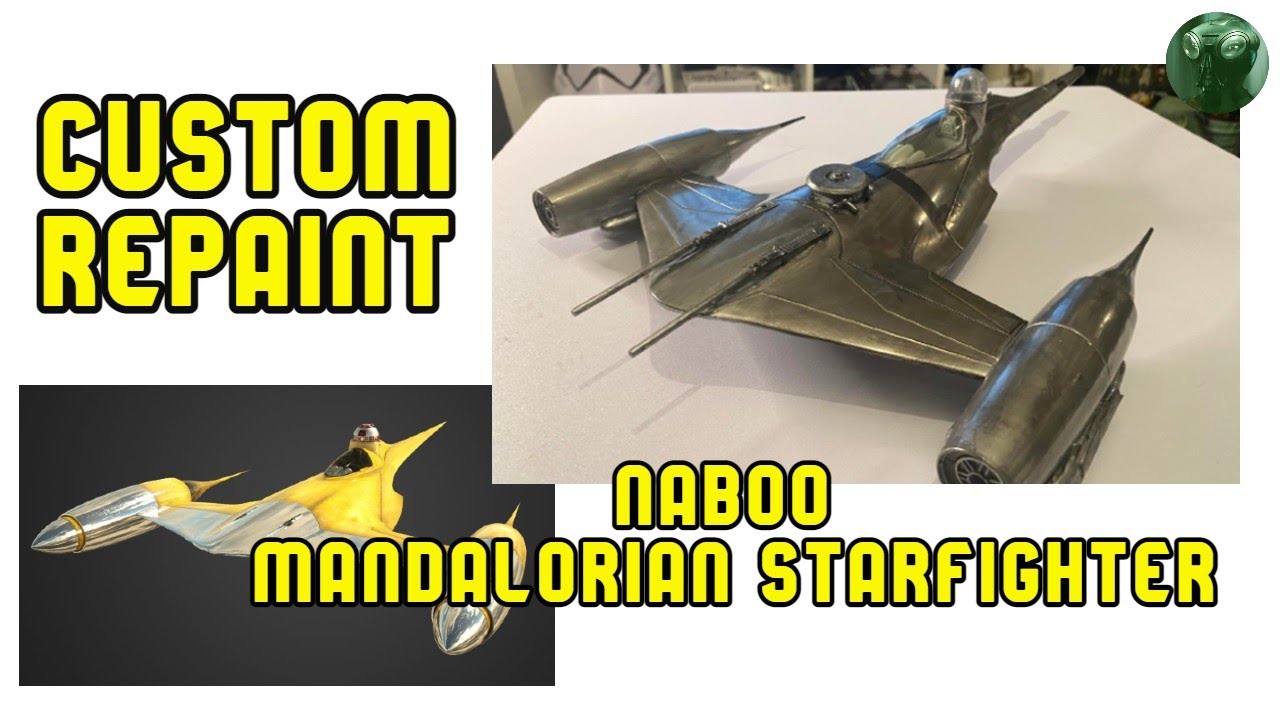 Star Wars The Mandalorian N1 Naboo Star fighter custom Repaint 3.75 ...