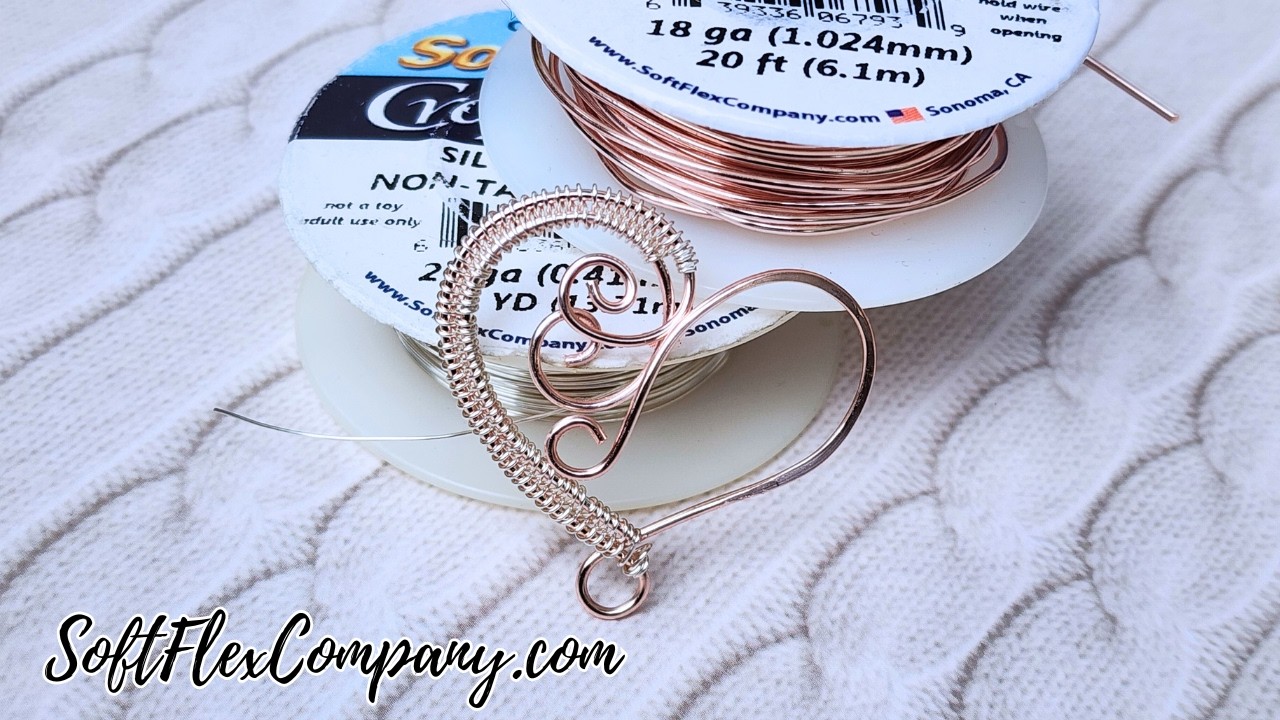 Let’s Wire Weave a Beautiful Heart Pendant: Spill the Beads With Joyce ...