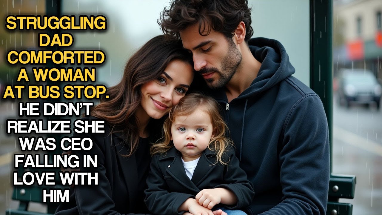 Struggling Dad Comforted a Woman at Bus Stop—He Didn’t Realize She Was ...