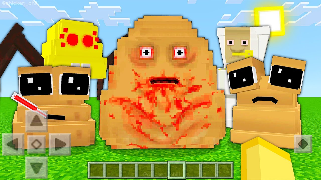 ALL POU ADDON in Minecraft PE ( MCPE ) - YouTube