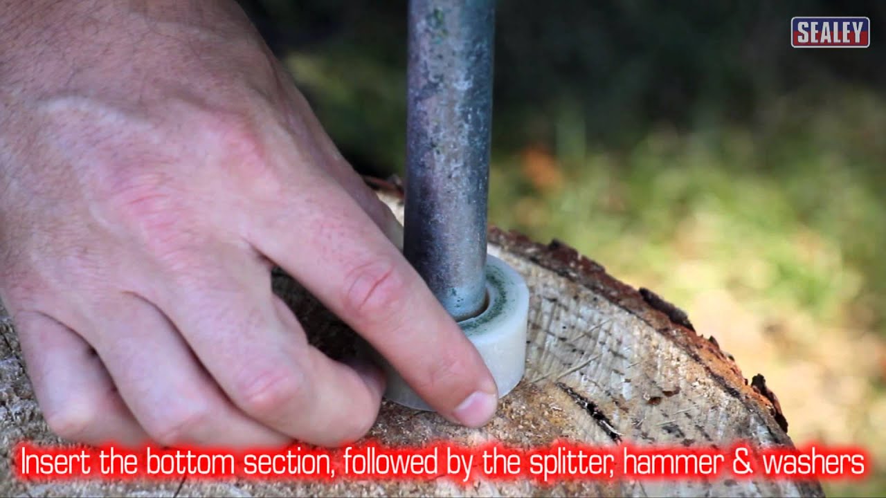 Sealey LSH180V Hand Operated Vertical Log Splitter - YouTube