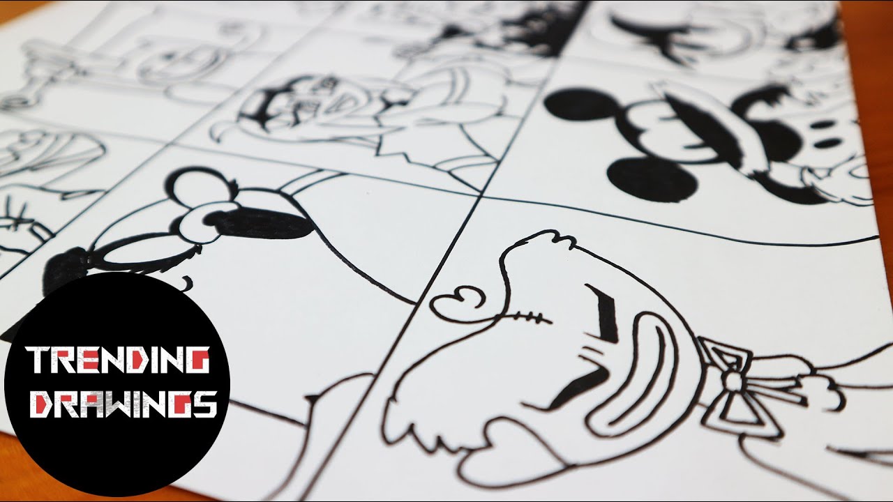 Drawing FNF Mod character portrait part 1 - YouTube