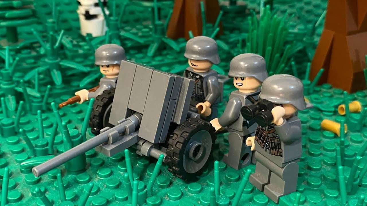 How to make a Lego WWII Pak 36 - YouTube