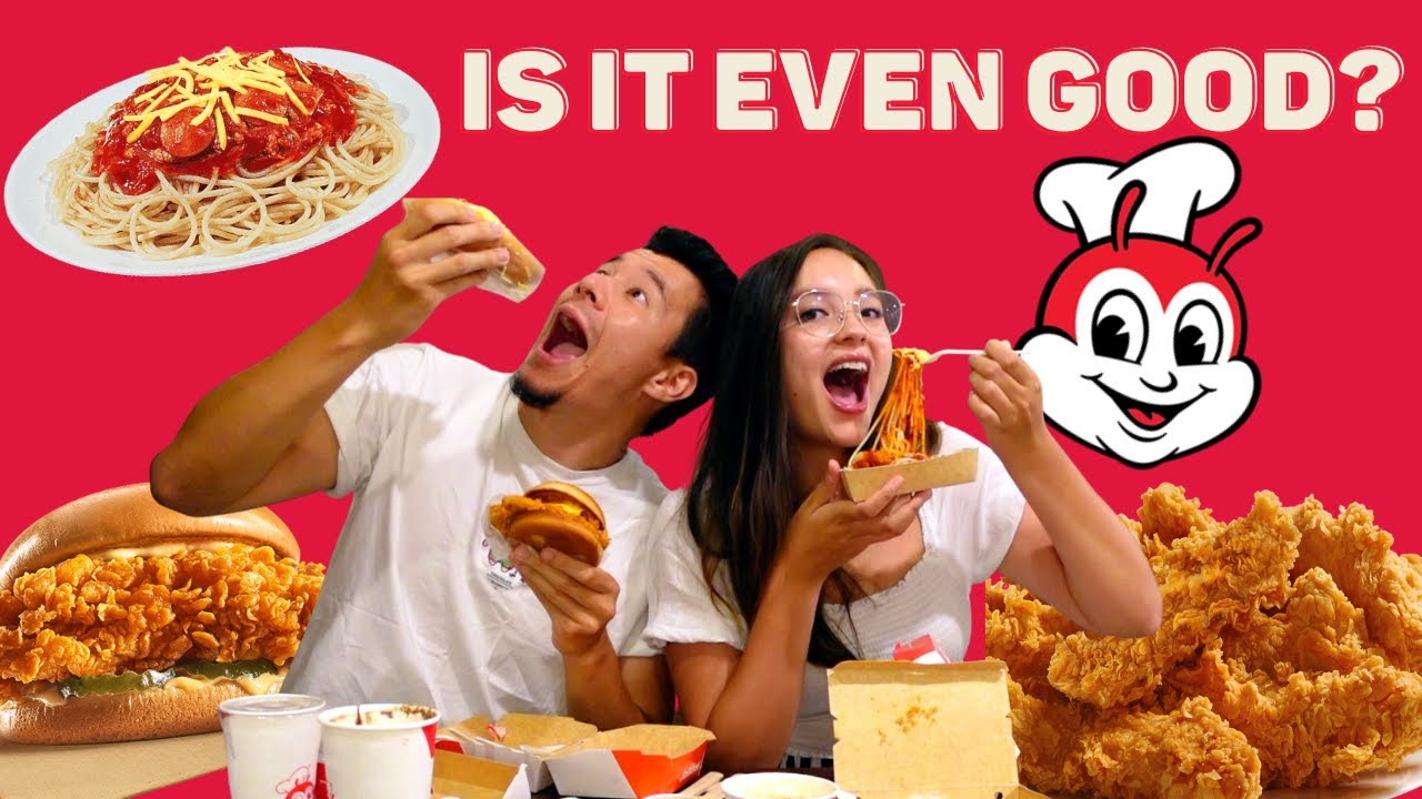 TRYING JOLLIBEE IN THE PHILIPPINES / us getting annoyed with each other ...