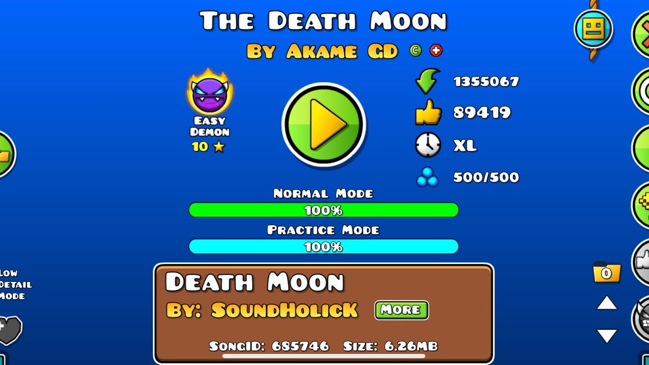 The Death Moon By Akame GD 100% Geometry Dash - YouTube
