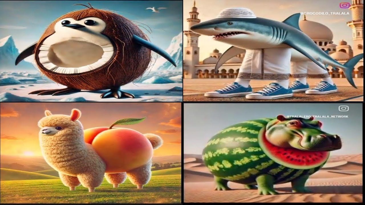 ALL Italian Brainrot AI Animals Compilation | Tralalero Tralala - YouTube