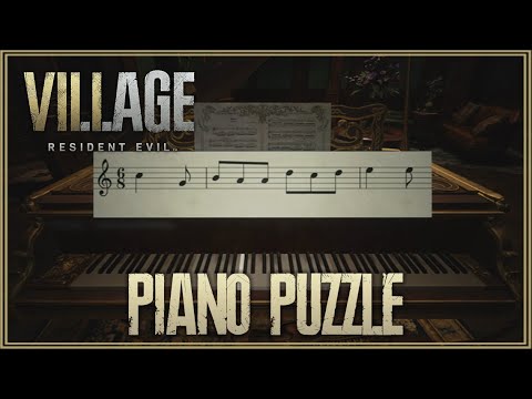 Resident Evil 8 Village Piano Puzzle Solution Castle Domitrescu - YouTube