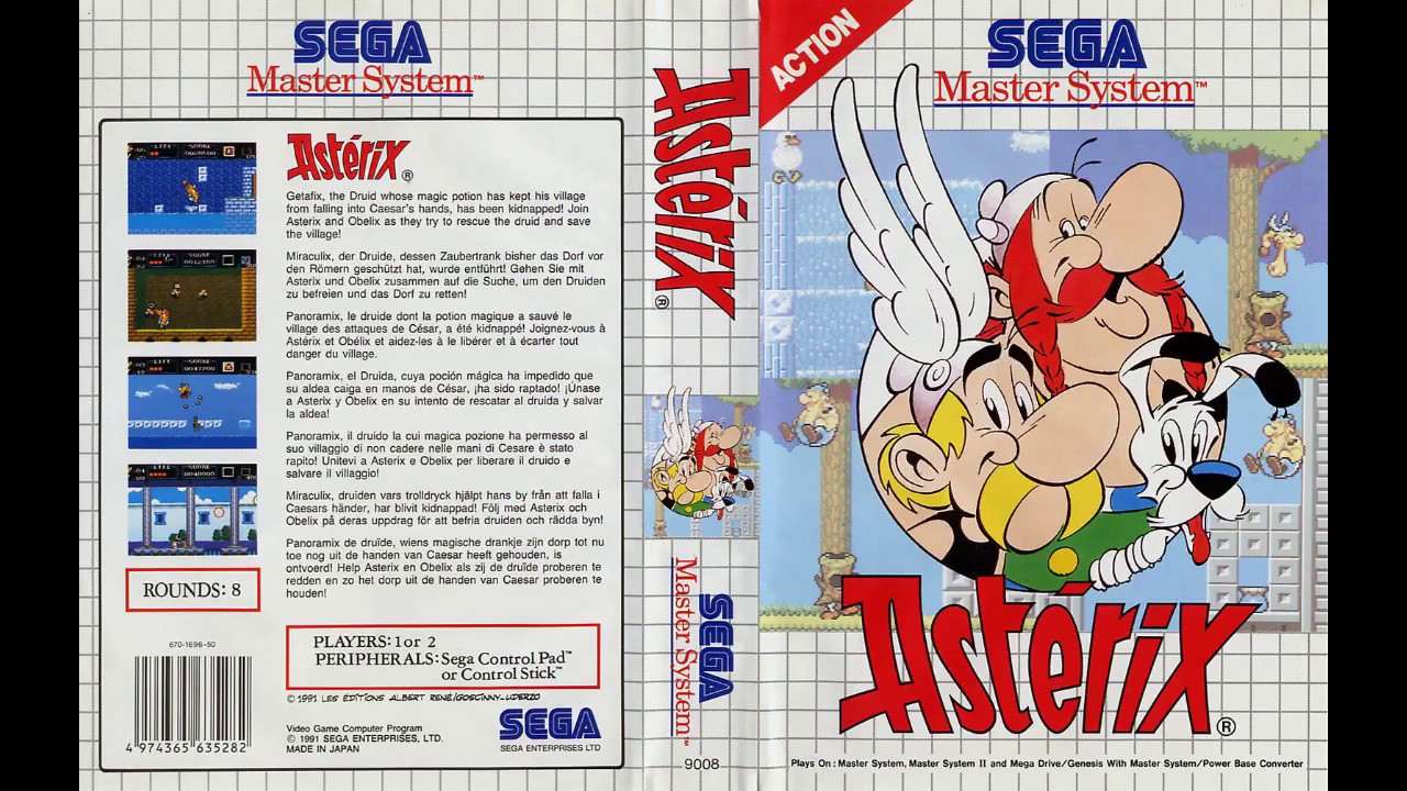 Astérix (Master System): 07 - Rooftops - YouTube