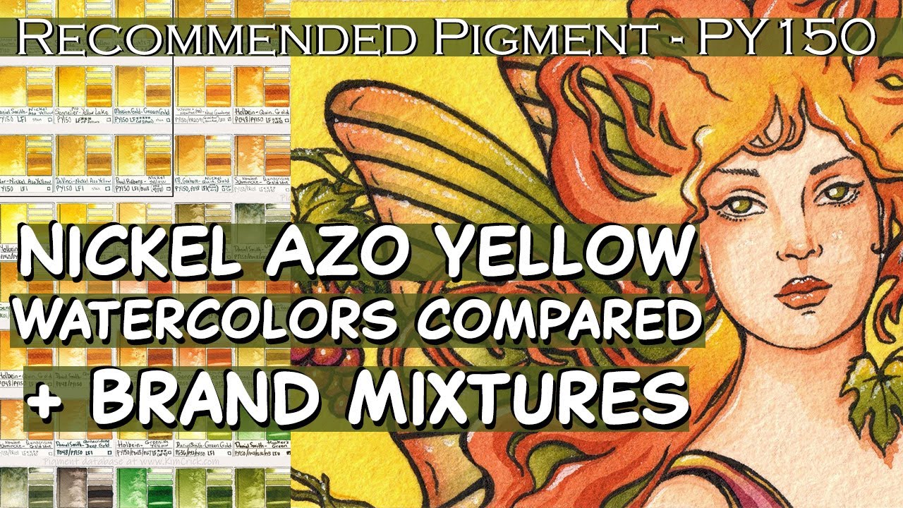 Recommended Pigment PY150 Nickel Azo Yellow Watercolors Compared ...