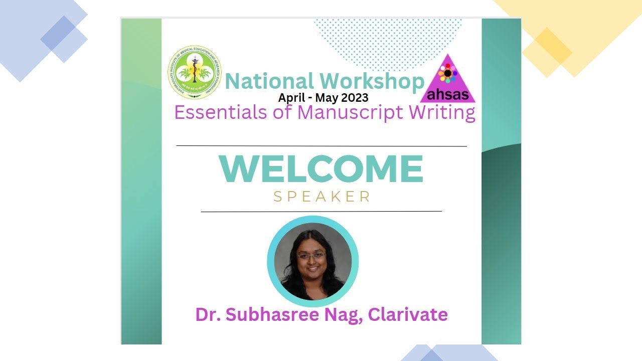 Manuscript Writing for High Impact Publishing- DOs and DON'TS - YouTube