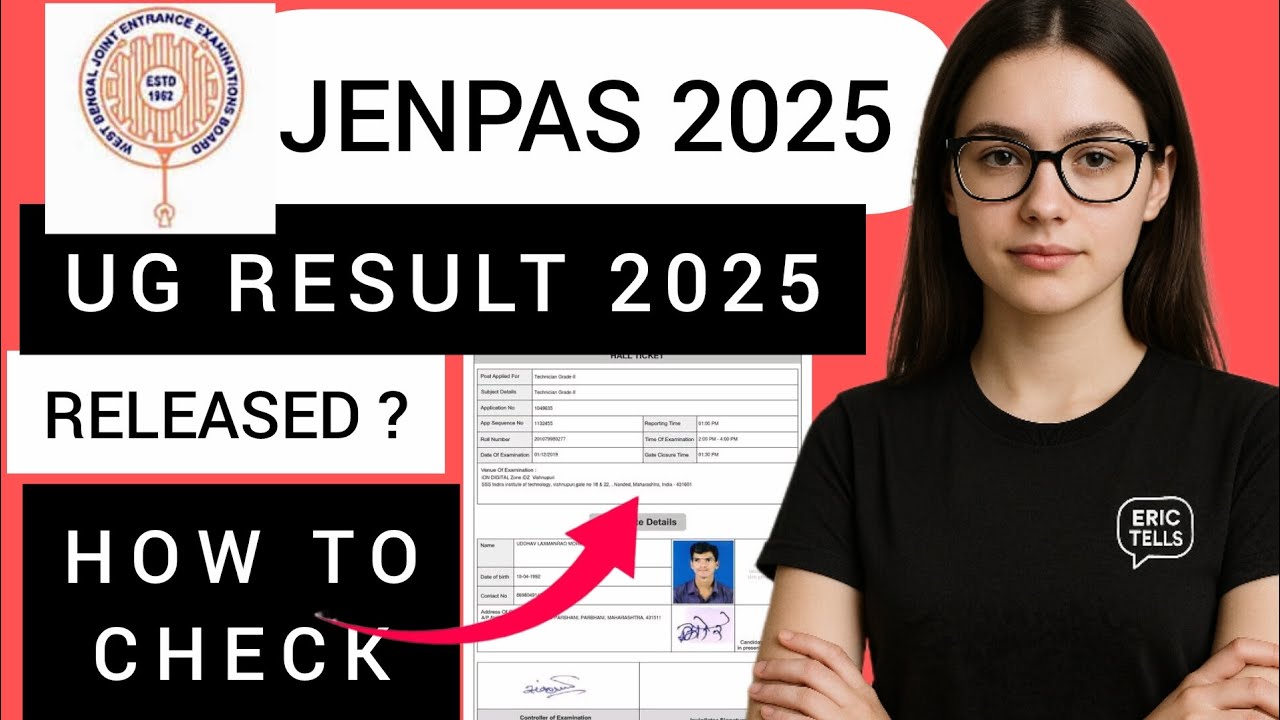 jenpas result 2025 | wbjeeb jenpas ug result 2025 - YouTube