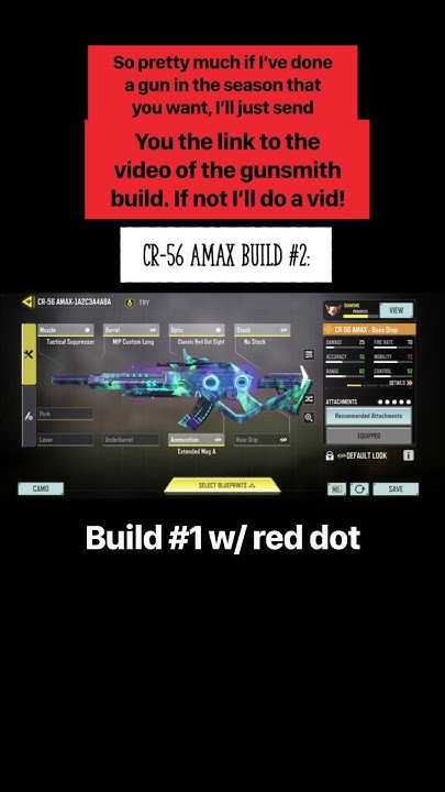 CODM Season 5: Best Gunsmith Builds For CR-56 AMAX - YouTube