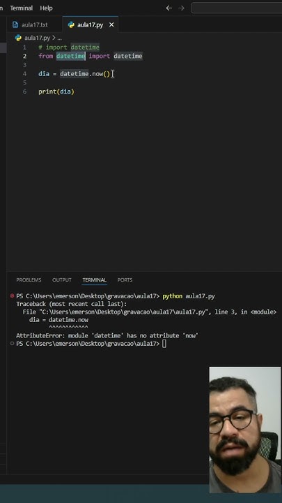 Python Import datetime #python #javascript #code #programming #coding #reactnative #shorts - YouTube