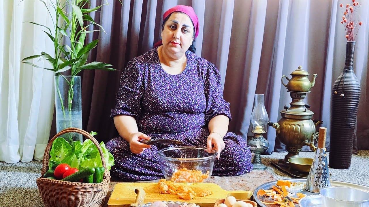 The best chicken and vegetable recipe/village life northern Iran - YouTube