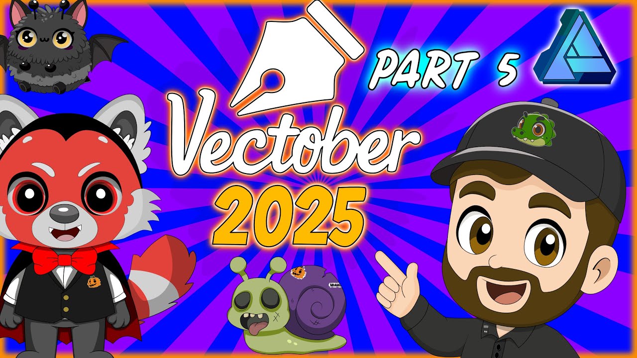 🎃 VECTOBER 2025 – Part 5 | Affinity Designer Halloween Drawing ...