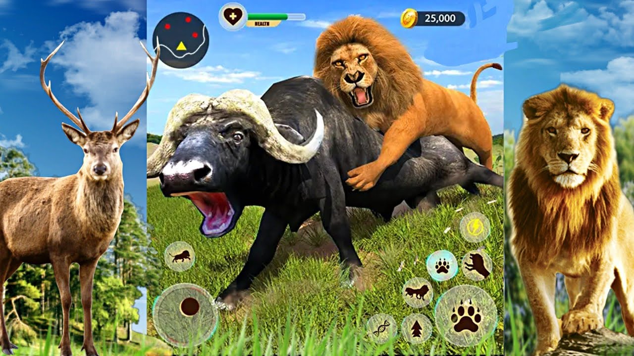 Real Lion Game - Jungle Animal Simulator 3D | Lion Life - Hunting ...
