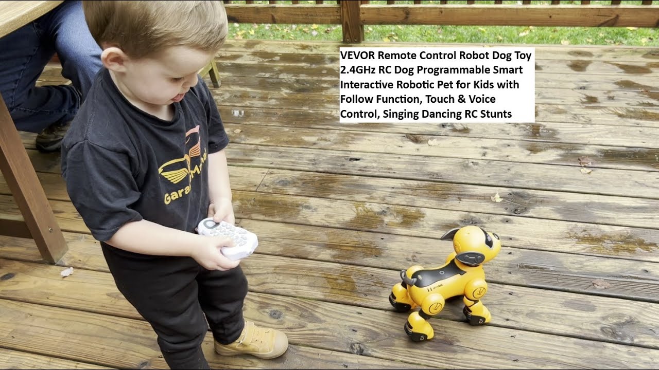 VEVOR Remote Control Robot Dog Toy, 2.4GHz Programmable Smart ...