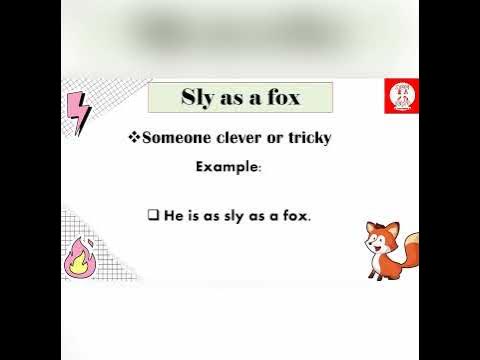 Idiom for speaking: Sly as a fox | IELTS Speaking - YouTube