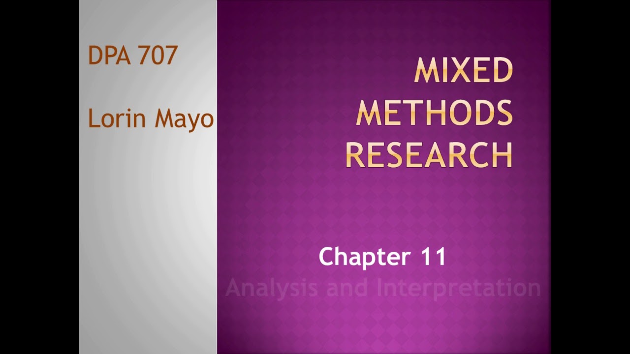 Mixed Methods Research YouTube Mixed Methods Research YouTube