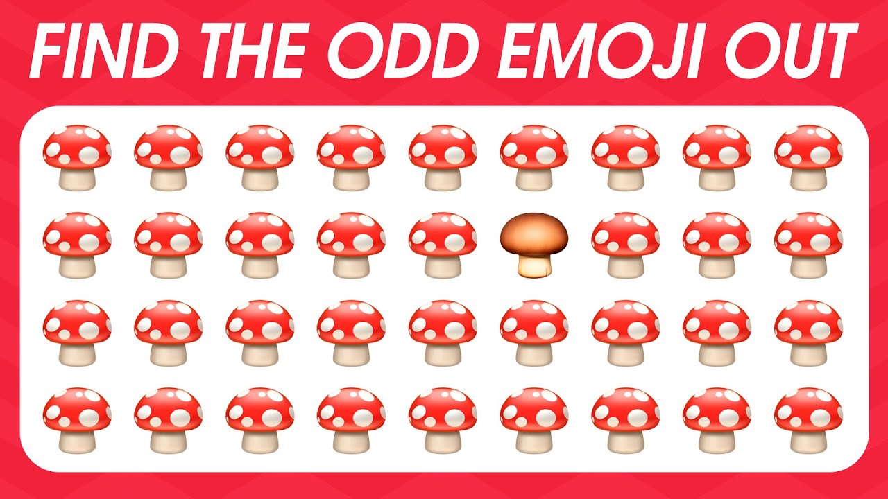 FIND THE ODD EMOJI OUT | Easy to Hard - YouTube