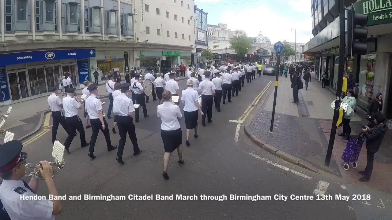 March on the visit of Hendon Band to Birmingham Citadel Salvation Army ...