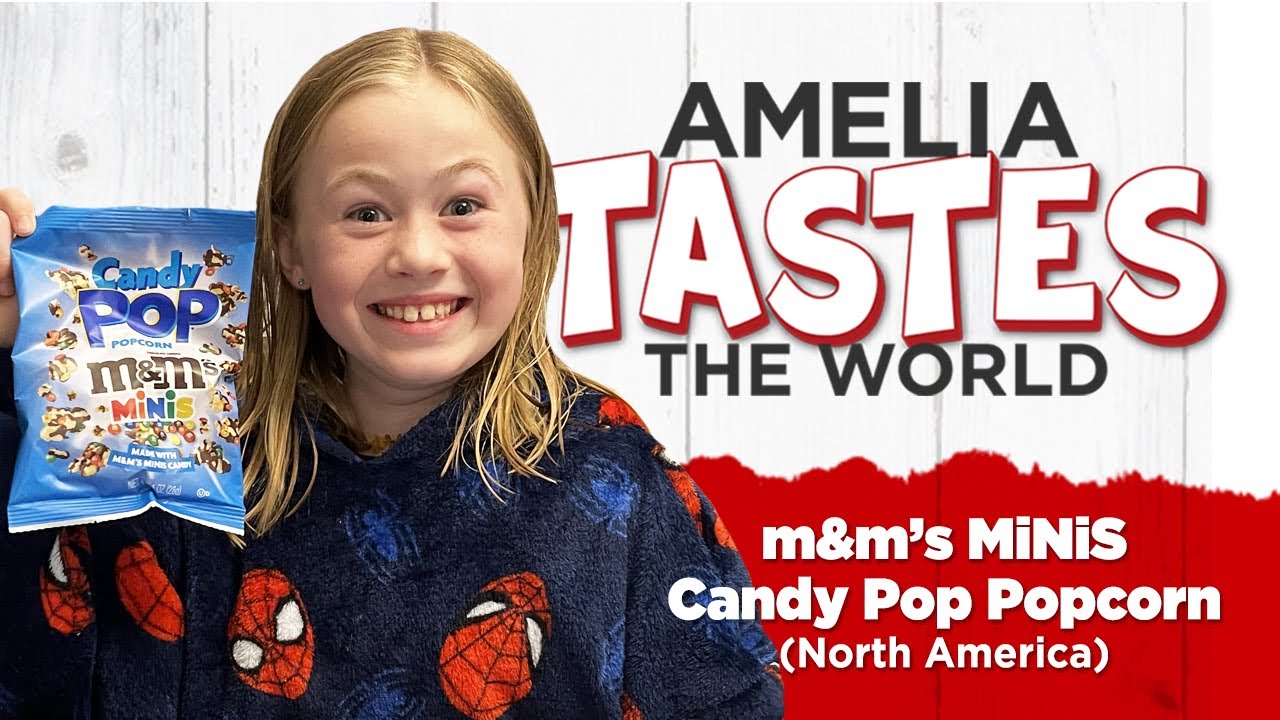 North America | Amelia Tries MINIS m&m's Candy Pop Popcorn - YouTube