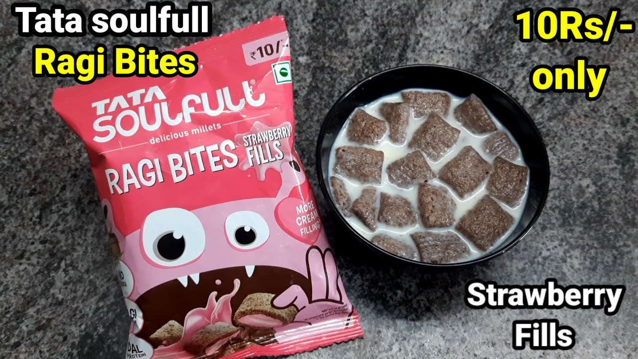 Tata soulfull ragi bites strawberry fills|Tata soulfull ragi bites ...