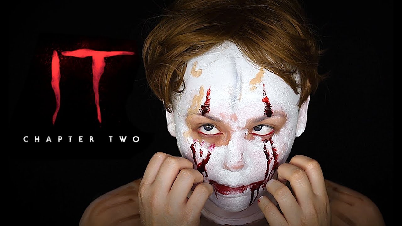 IT CHAPTER 2 PENNYWISE UNMASKED MAKEUP! - YouTube