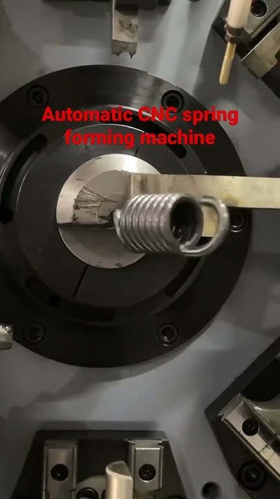 Automatic CNC spring forming machine 2.0mm extension spring - YouTube