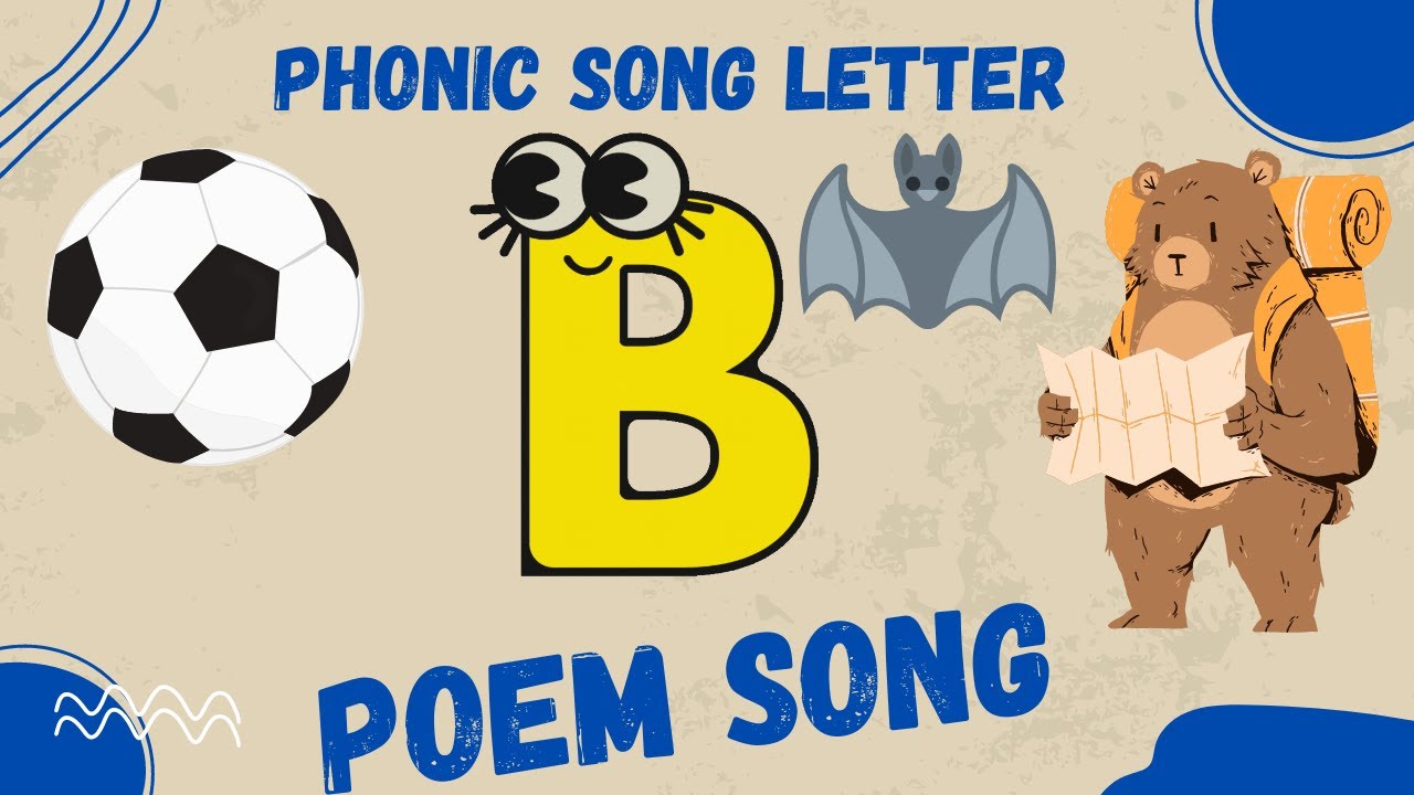 Phonic poem song letter Bb b-b-b-b-b with sounds - YouTube