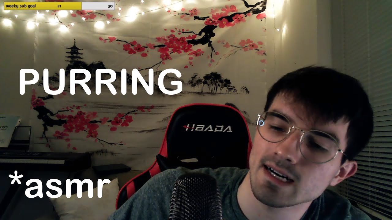 [ASMR] Purring + Whispering ~ To Help You Fall Asleep 😴 - YouTube