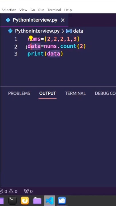Python List Hack 🔥🔥Find Element Frequency with count() #codingintelugu #pythonintelugu #coding ...