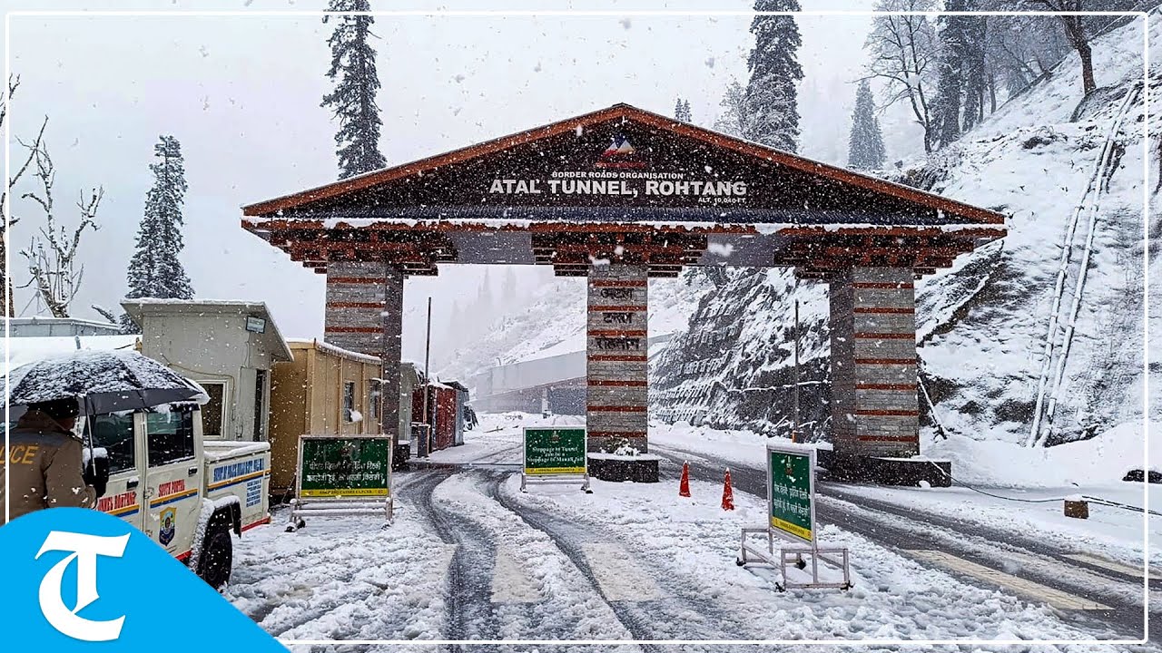 Himachal: Fresh spell of snow covers Kullu; roads near Atal Tunnel ...