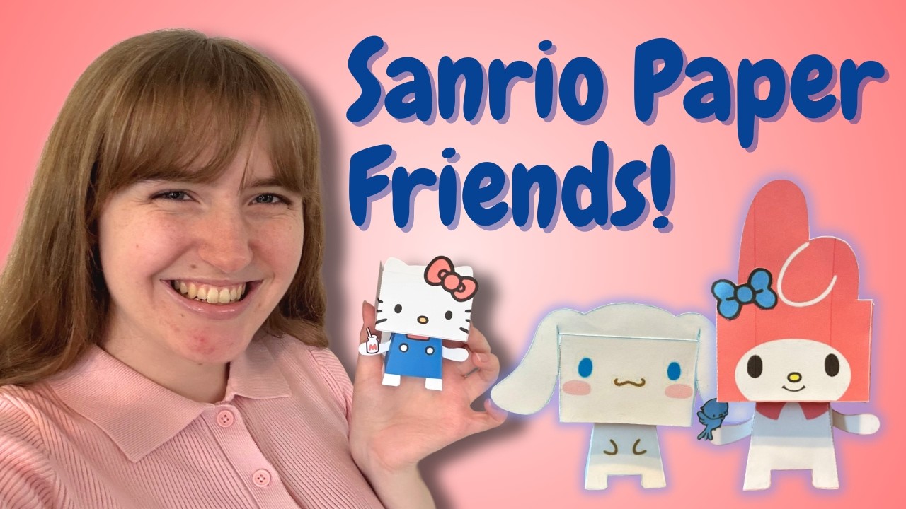 Making Sanrio Paper Friends! - Adorable Hello Kitty, Cinnamoroll, and ...