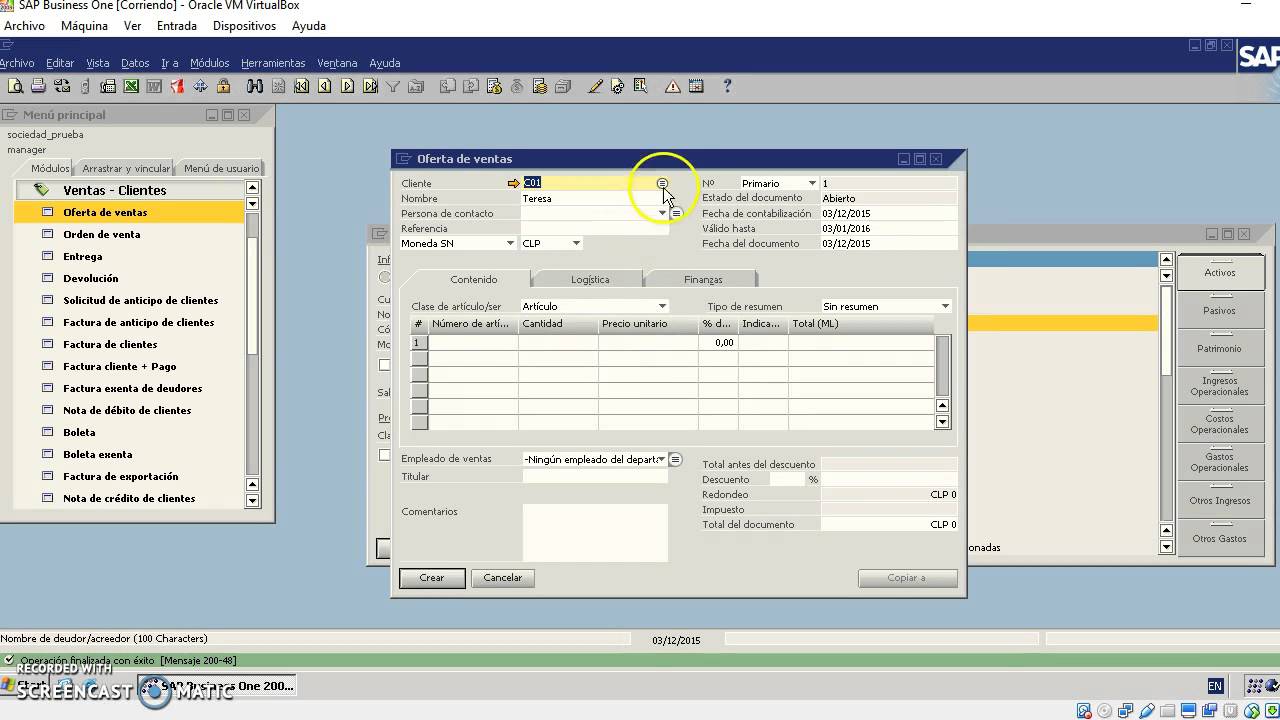 Ingresar a SAP Business ONE, version de estudio - YouTube
