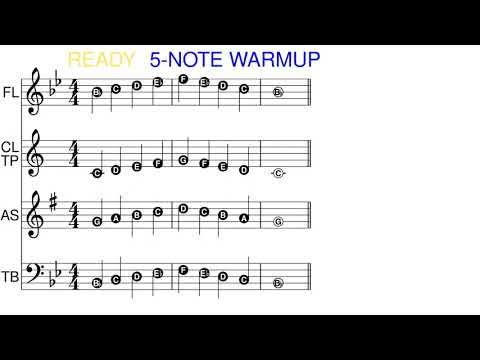 Band 5-Note Warmup - YouTube