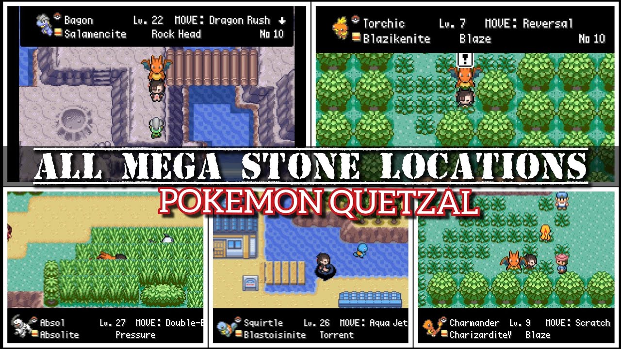 How to Get All MEGA STONE before Post-game - Pokemon Quetzal 8.2 - YouTube