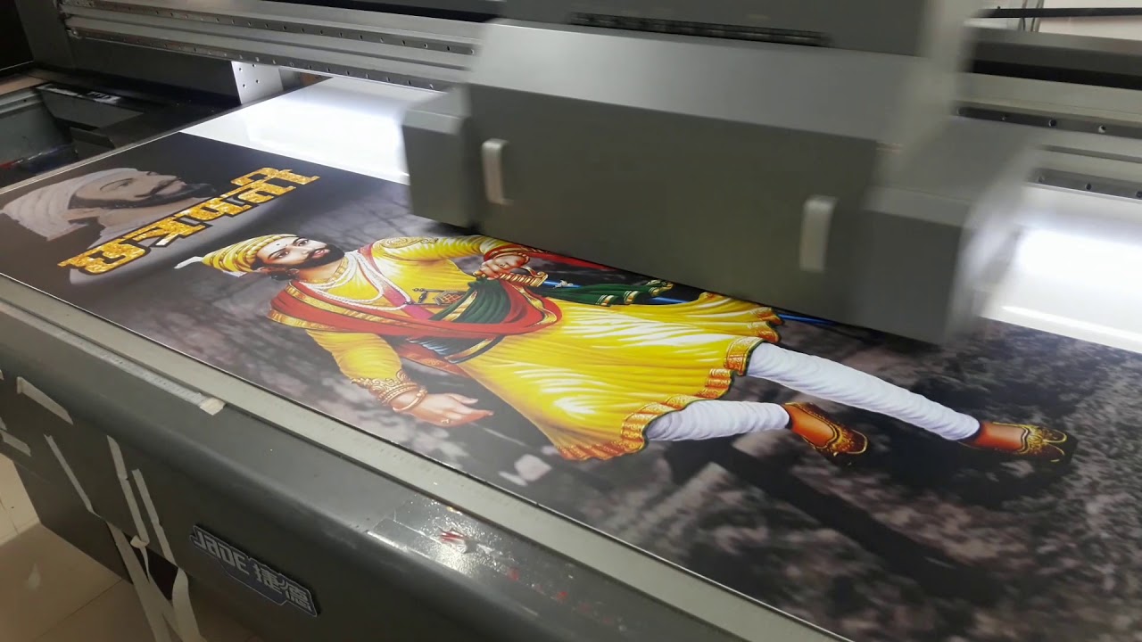 ACP printing on UV printer - YouTube