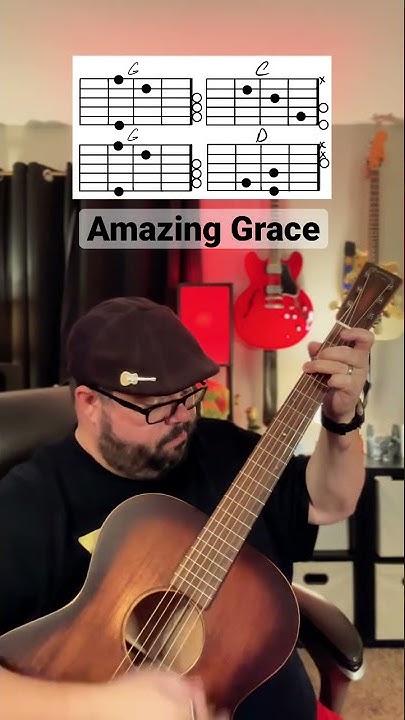 Amazing Grace Guitar Tutorial Lesson! #hymn #church #guitar #shorts # ...
