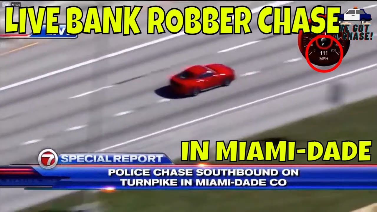 LIVE POLICE CHASE IN MIAMI DADE - YouTube