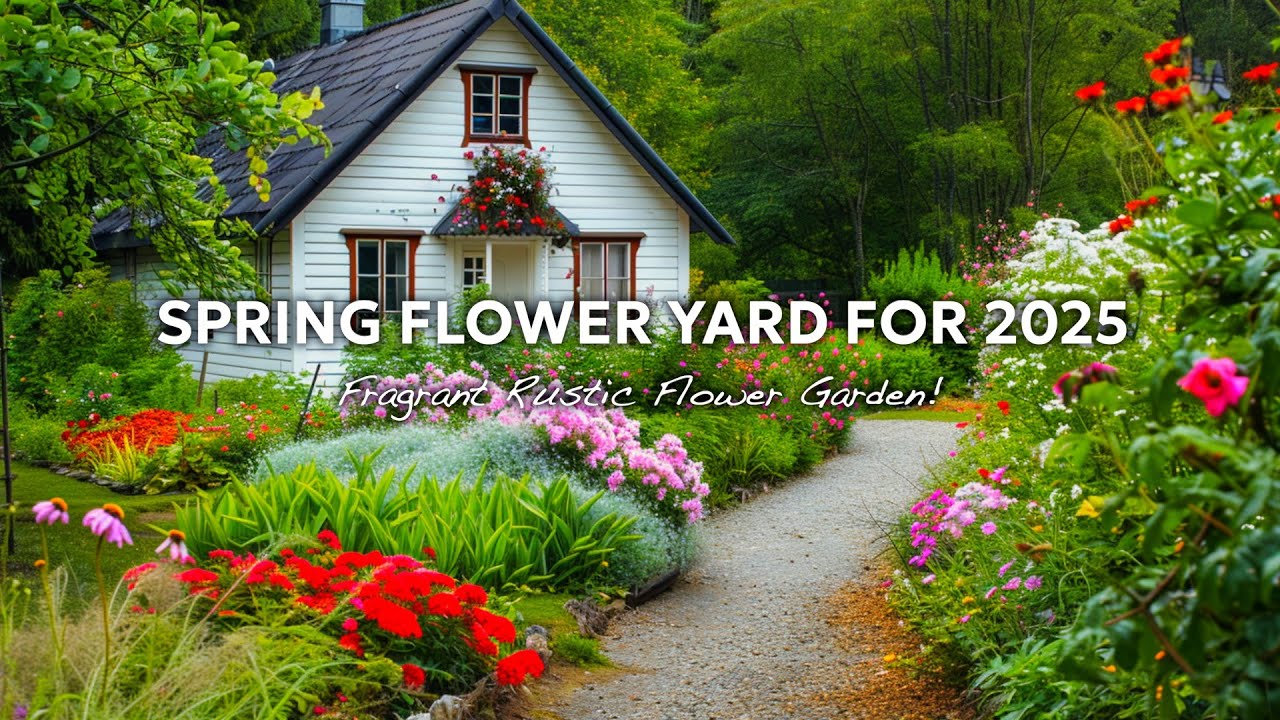 Rustic Spring Flower Garden 2025: Fragrant Flower Yard Landscaping in ...