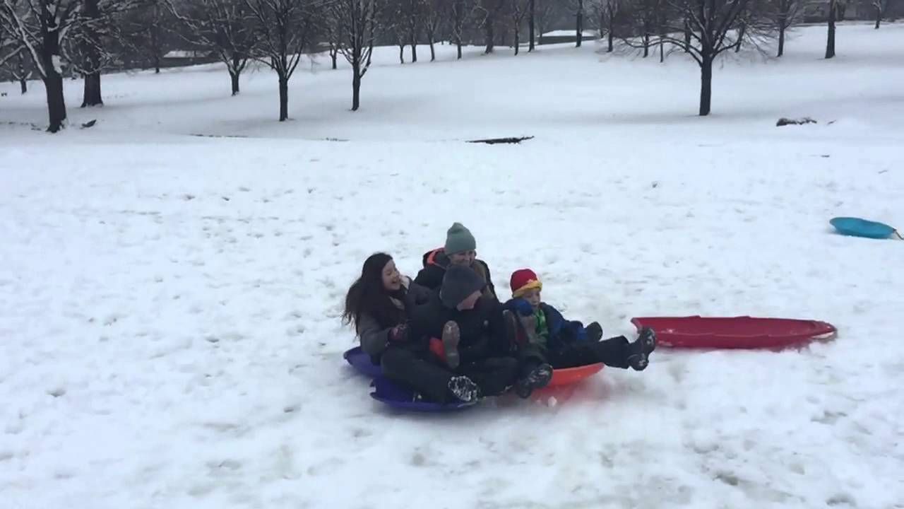 Group sled !! - YouTube