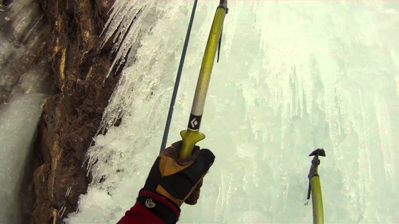 GoPro Ice Climbing WI5 Pillar - YouTube