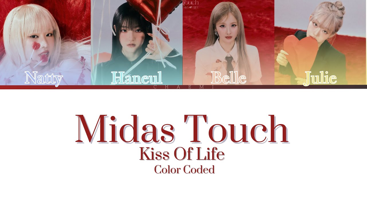 [COLOR CODED] Midas Touch - Kiss Of Life - YouTube