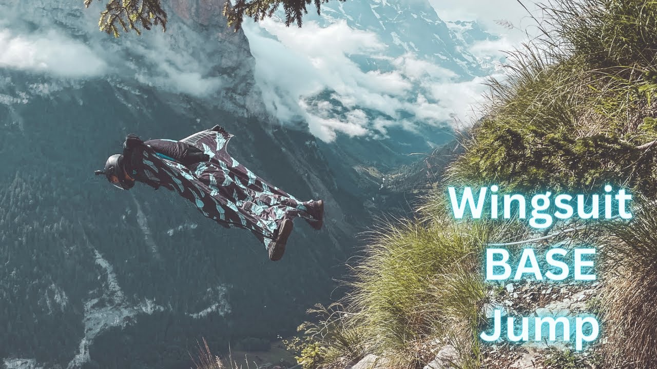 Switzerland Wingsuit BASE Jump over Rock Climbers | Immersive VR 360 ...