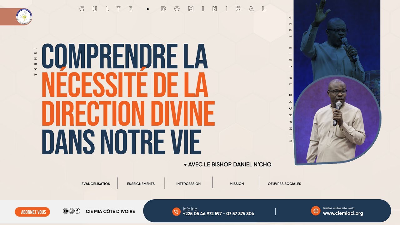 Bishop Daniel N'CHO | COMPRENDRE LA NÉCESSITÉ DE LA DIRECTION DIVINE ...