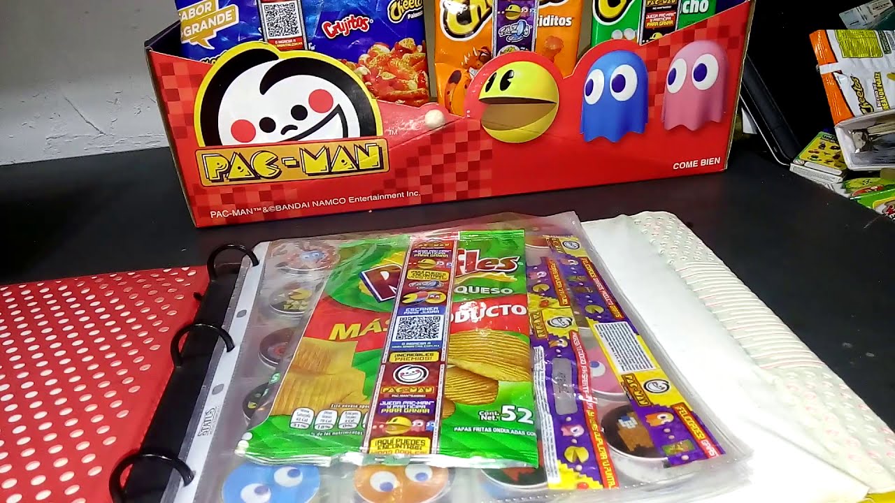 Tazos Pac-Man Colección completa 40 Aniversario Sabritas - YouTube
