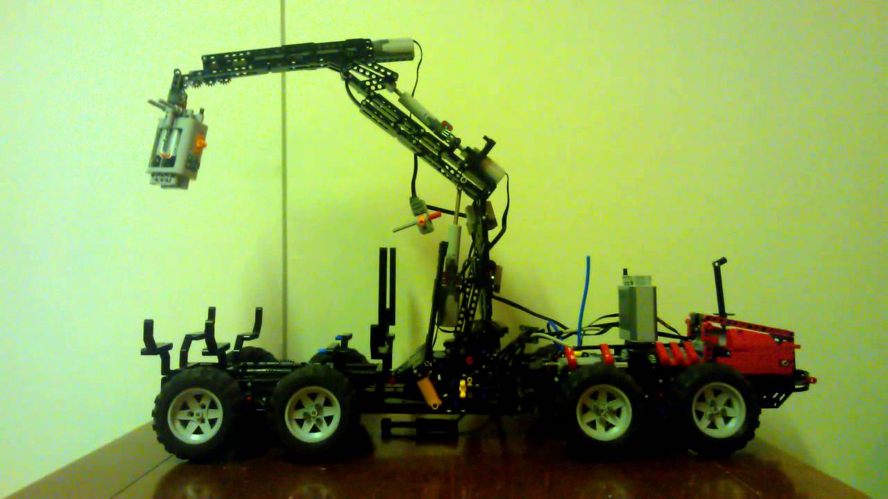 Lego technic forwarder in finland - YouTube
