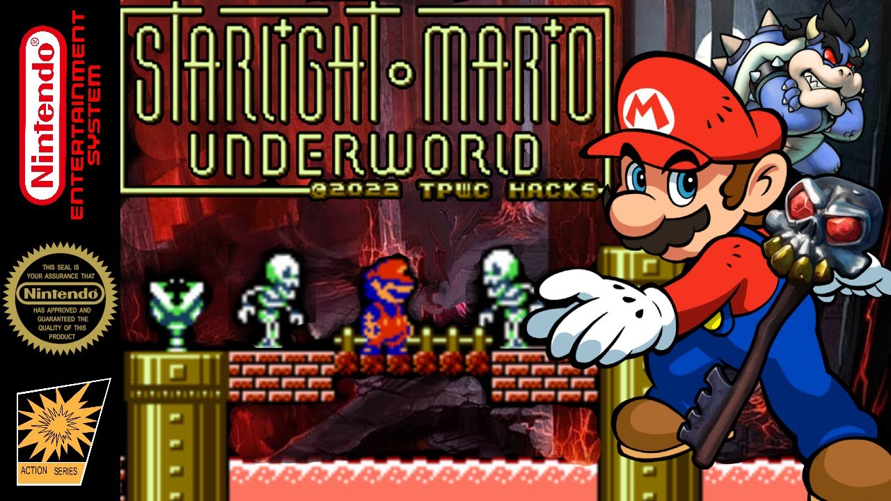 Starlight Mario: Underworld - Hack of Super Mario Bros. [NES] - YouTube