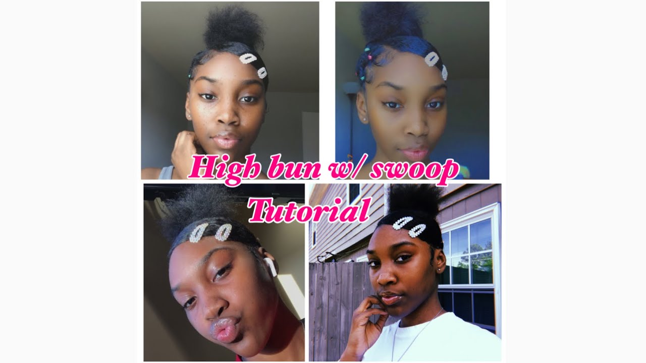 High Bun W/ Swoop Tutorial 😌 - YouTube